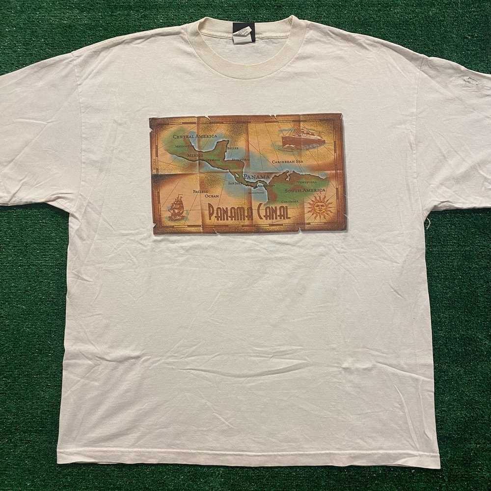 Giant × Streetwear × Vintage Panama Canal Map Vintage Gem
