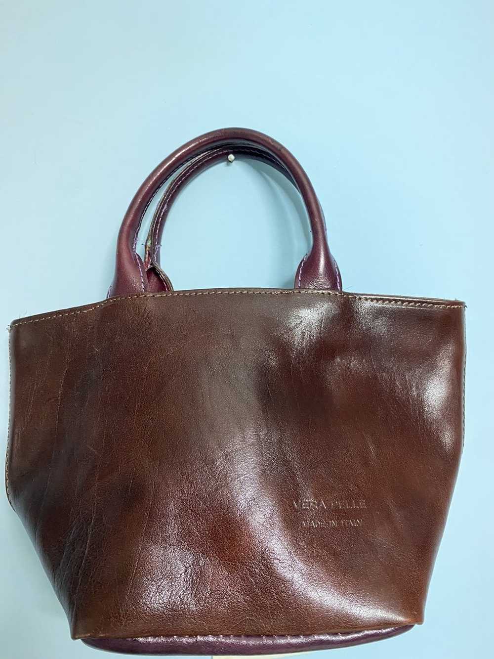 Vera Pelle Vera Pelle leather handle bag - Gem