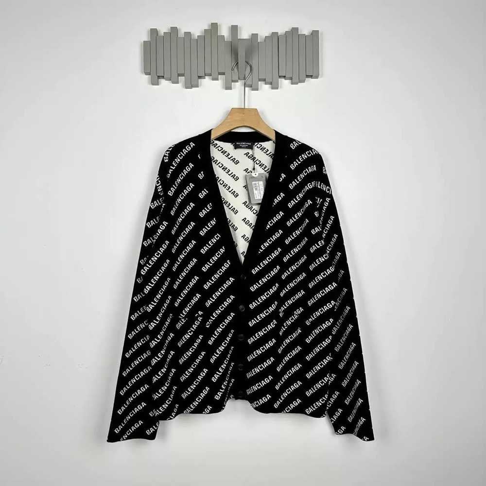 Balenciaga Balenciaga 22ss Logo Allover Sweater - Gem