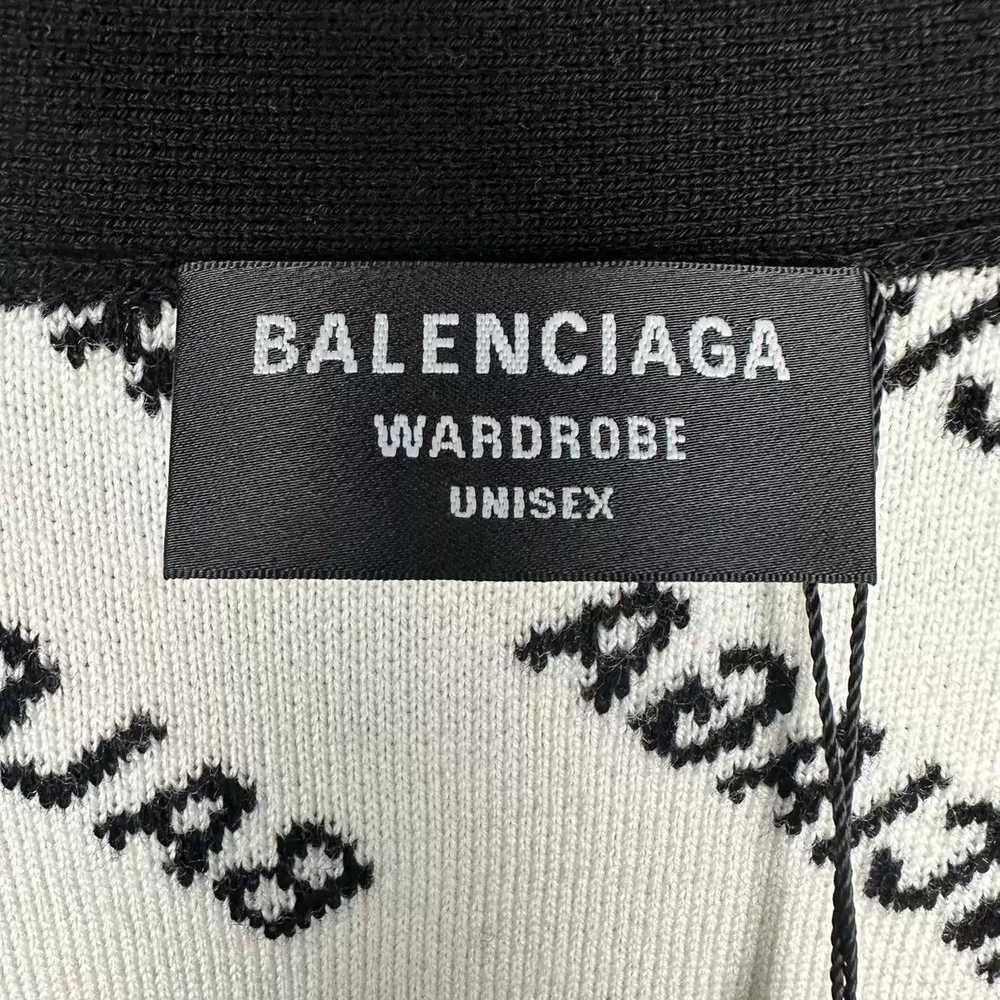 Balenciaga Balenciaga 22ss Logo Allover Sweater - Gem