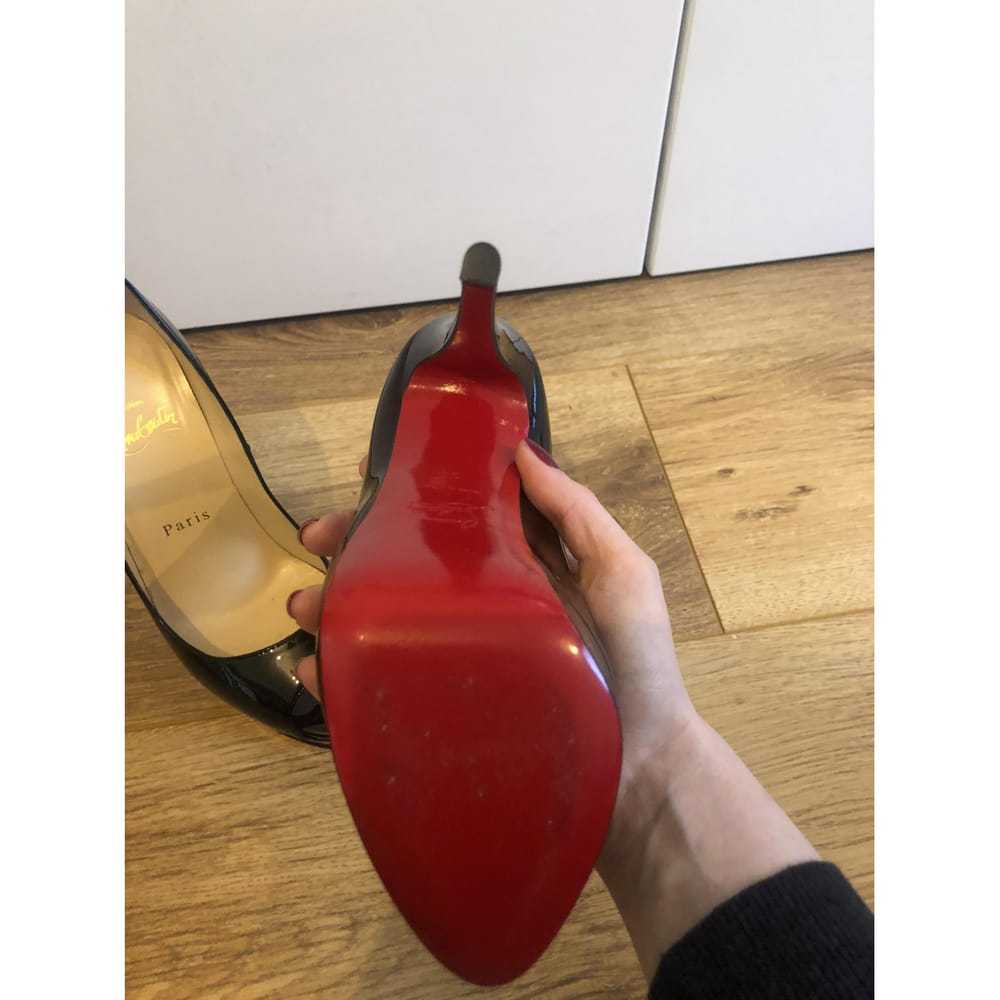 Christian Louboutin Lady Peep patent leather heels - Gem