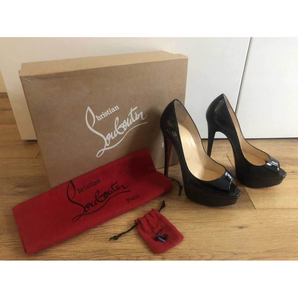 Christian Louboutin Lady Peep patent leather heels - Gem