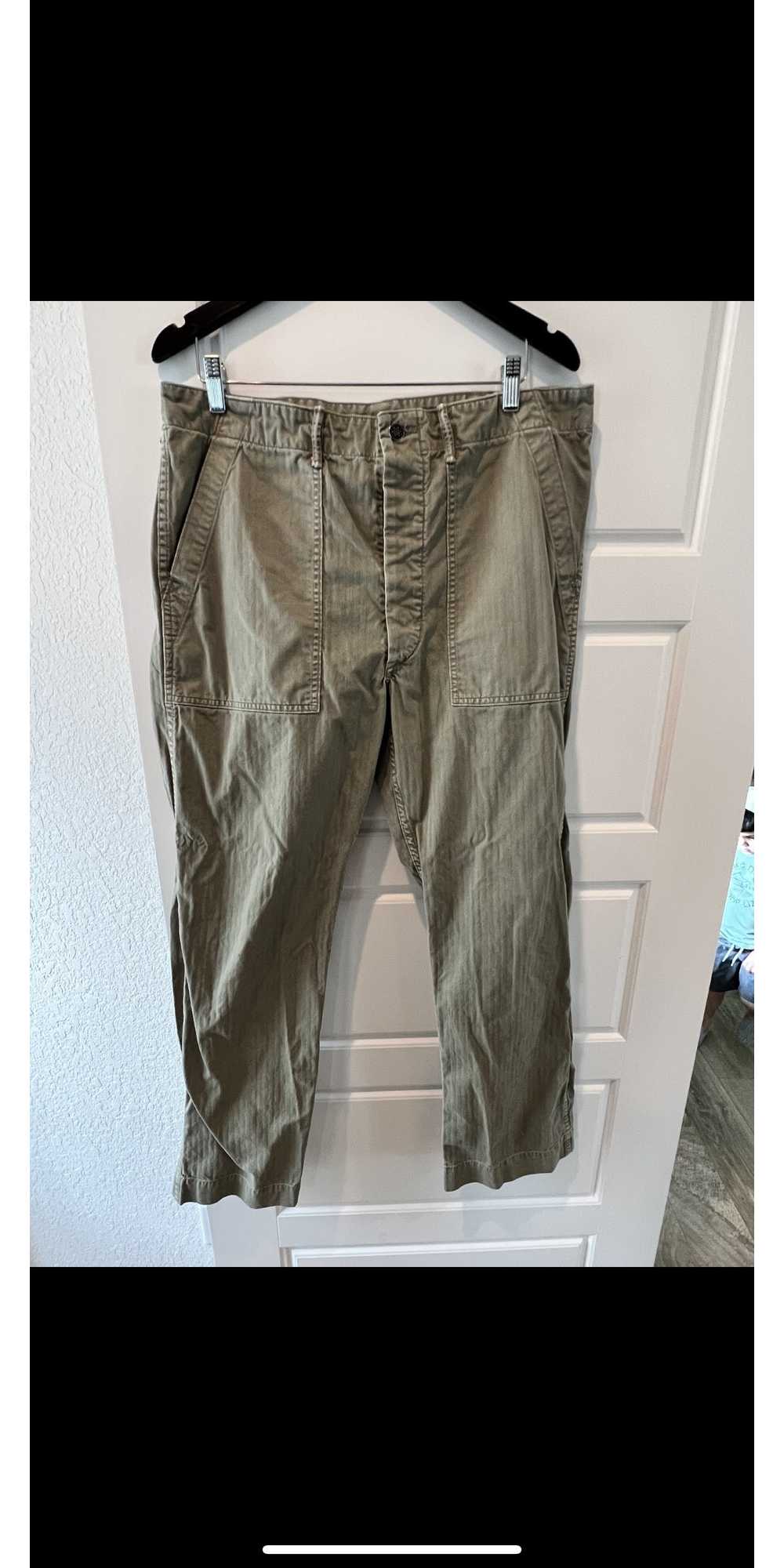 RRL Ralph Lauren herringbone military pants 36x34 - Gem