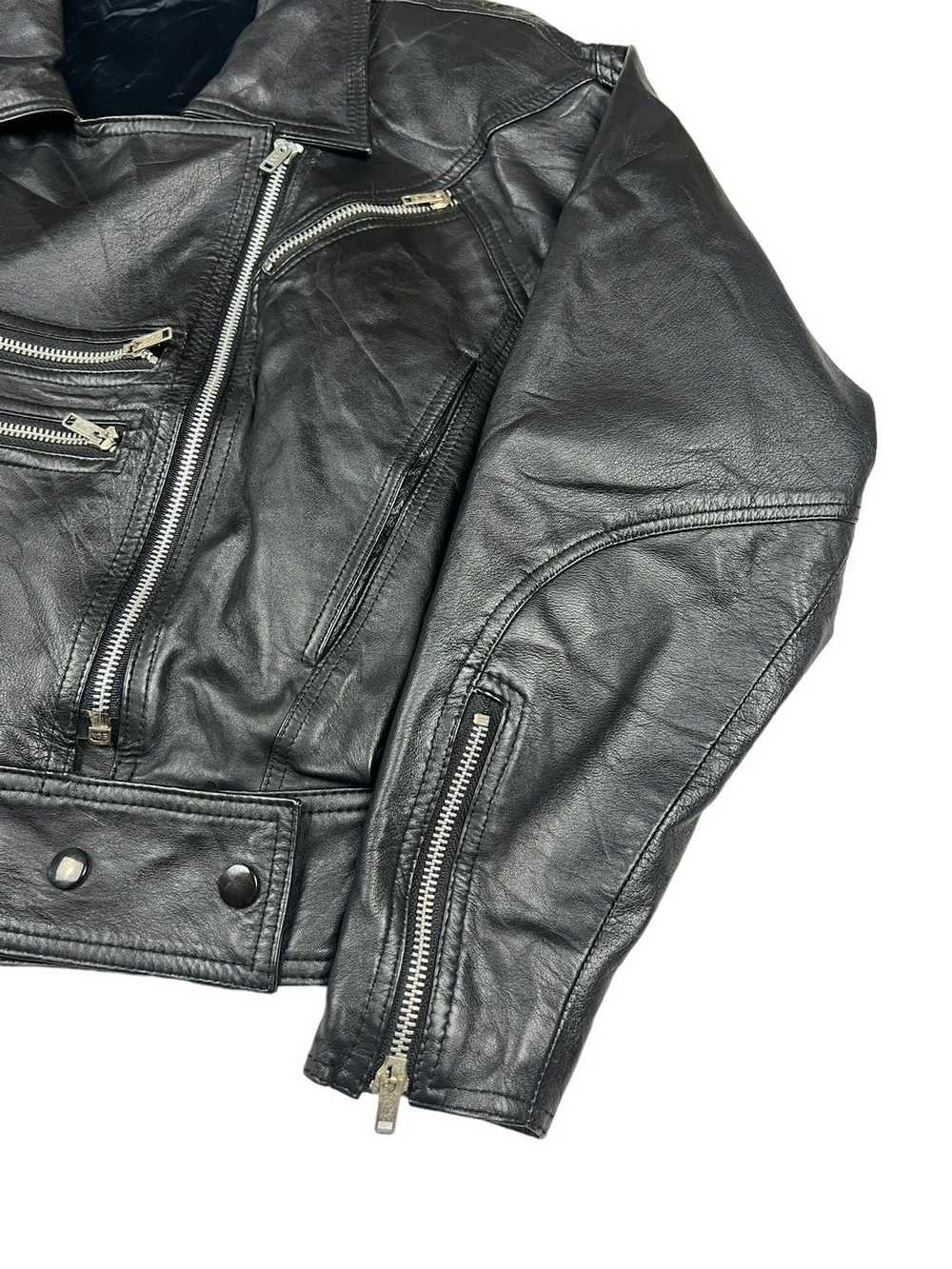 Genuine Leather × Leather Jacket × Vera Pelle Vintage… - Gem