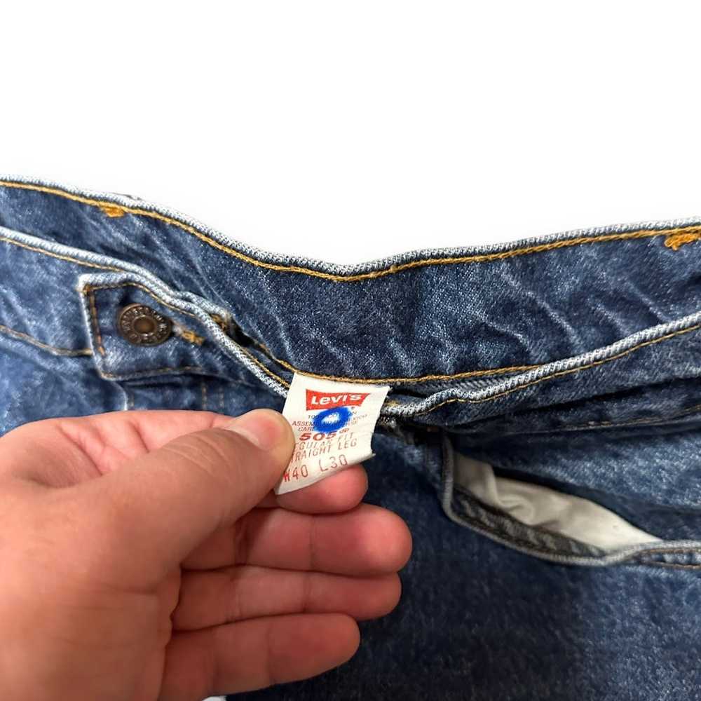 Levi's × Vintage Vintage 90s Levi 505 Orange Tab Stra… - Gem