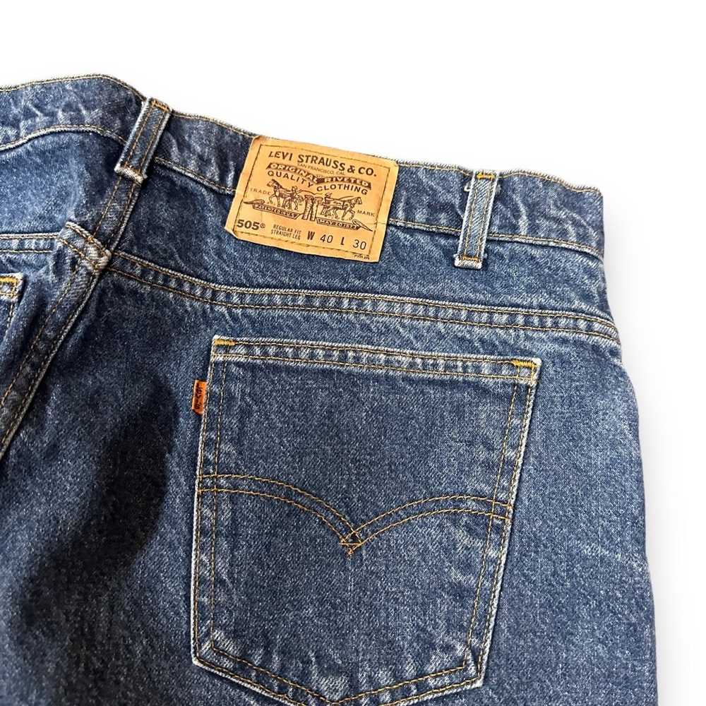 Levi's × Vintage Vintage 90s Levi 505 Orange Tab Stra… - Gem