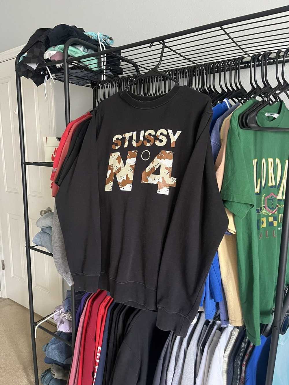 Stussy × Vintage Vintage 90s Boxy Camo Stussy Sweatsh… - Gem