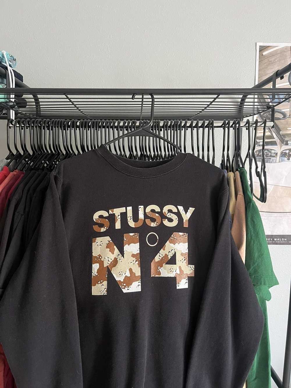 Stussy × Vintage Vintage 90s Boxy Camo Stussy Sweatsh… - Gem