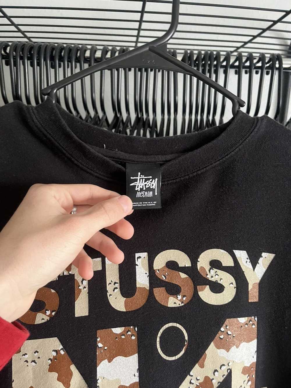 Stussy × Vintage Vintage 90s Boxy Camo Stussy Sweatsh… - Gem