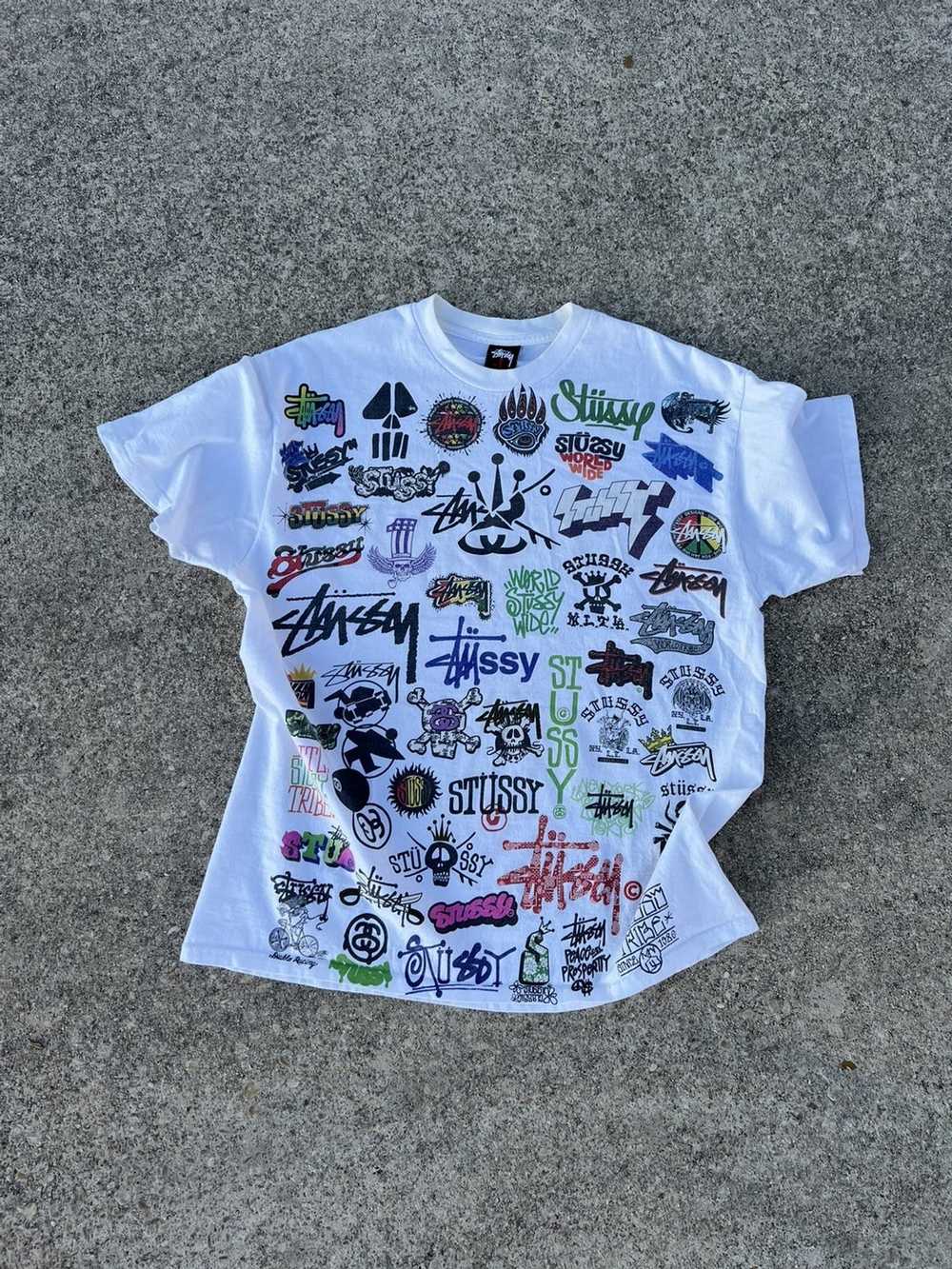 Streetwear × Stussy × Vintage Vintage Stussy All Over… - Gem