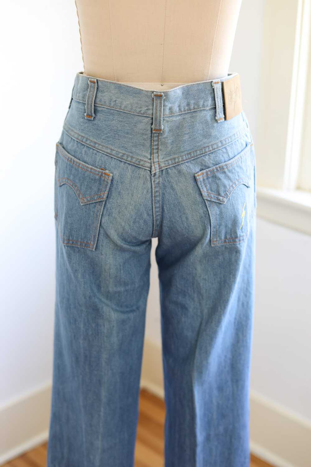 1970s Deadstock Flare Jeans - Vintage 70s Big Smith L… - Gem