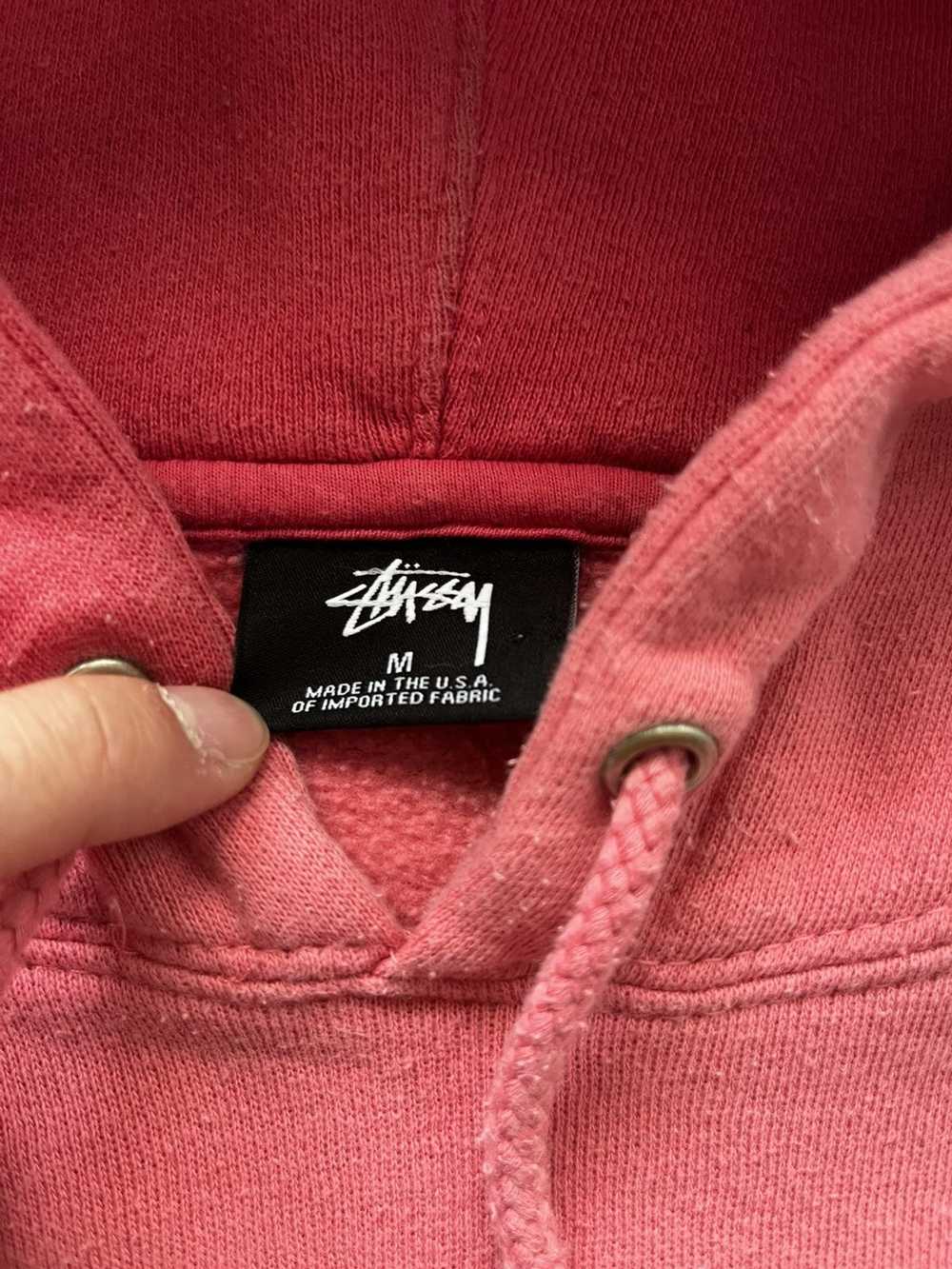 Streetwear × Stussy × Vintage RARE PINK STUSSY HOODIE - Gem