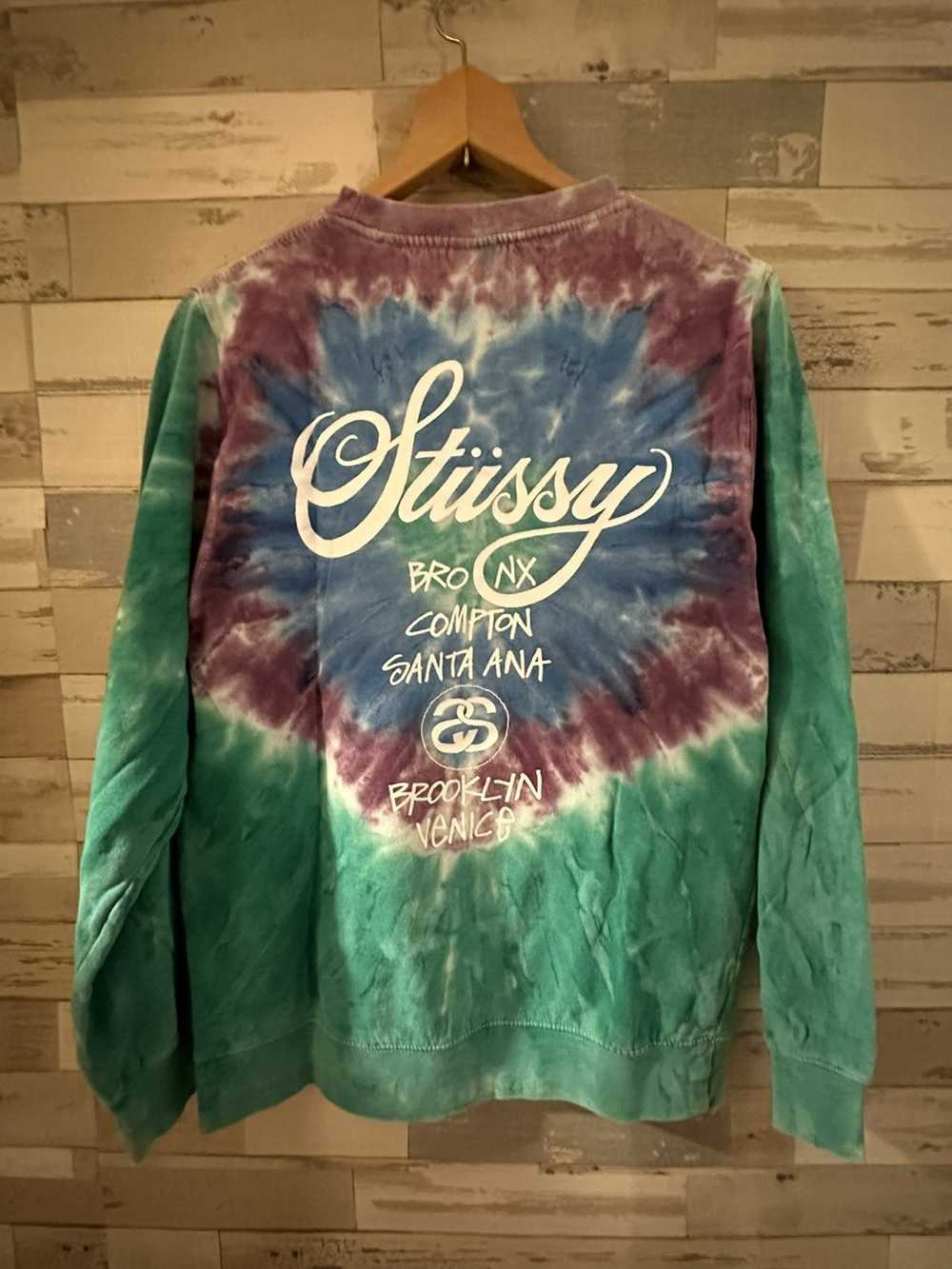 Stussy × Vintage Stussy Archive Dye Sweatshirt “World… - Gem