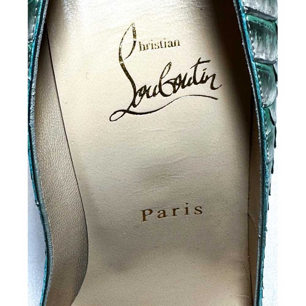Christian Louboutin Lady Peep python heels - Gem Christian Louboutin Lady Peep python heels - Gem