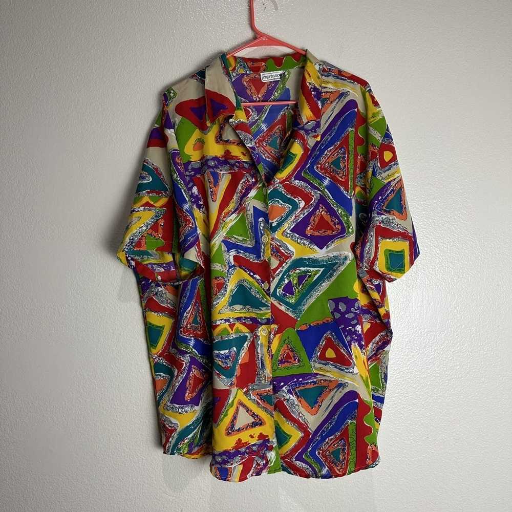 Vintage Impressions Womans Vintage Button Up Shirt Co… Gem