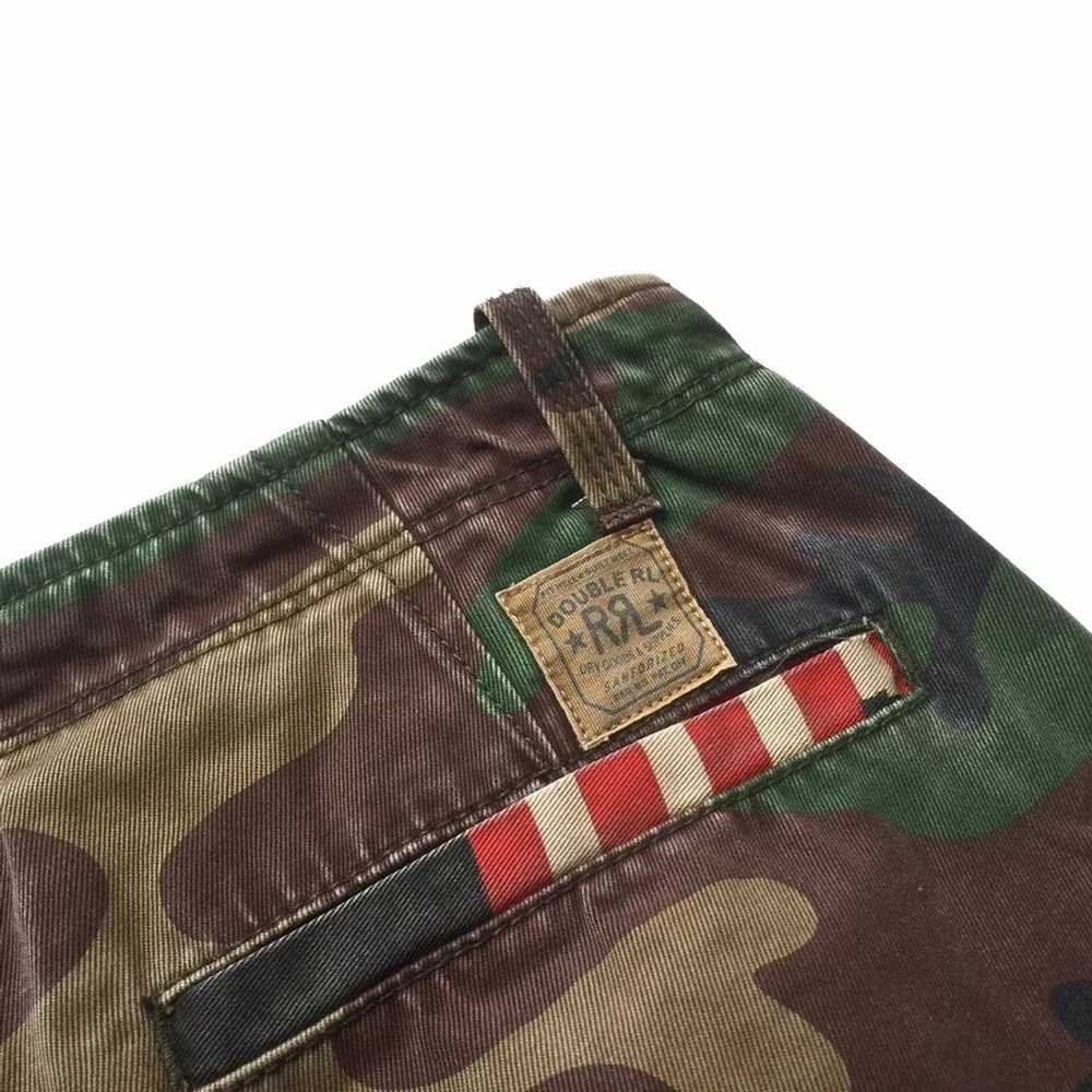 RRL Ralph Lauren RRL camo usa flag patch pants - Gem