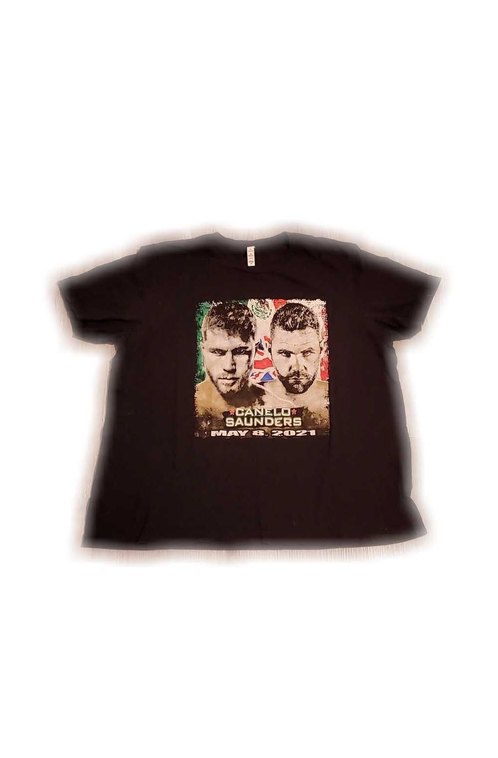 Vintage 2021 Canelo Alvarez Vs. Billy Saunders T-Shirt - Gem Vintage 2021 Canelo Alvarez Vs. Billy Saunders T-Shirt - Gem