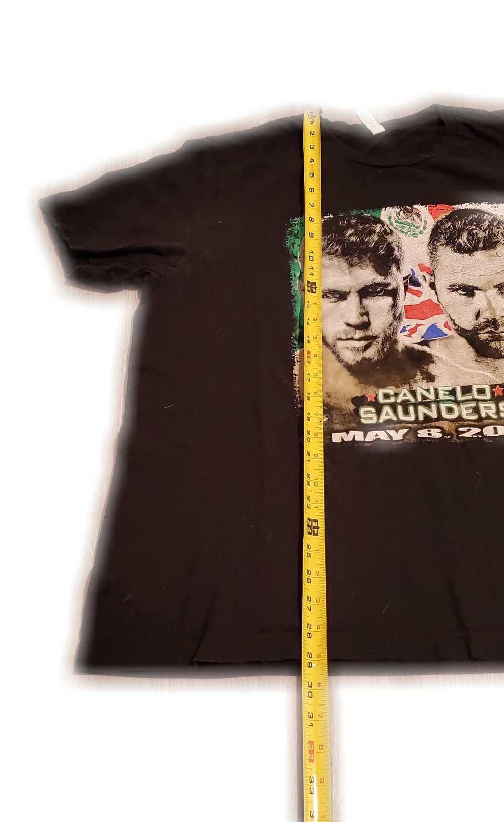 Vintage 2021 Canelo Alvarez Vs. Billy Saunders T-Shirt - Gem Vintage 2021 Canelo Alvarez Vs. Billy Saunders T-Shirt - Gem