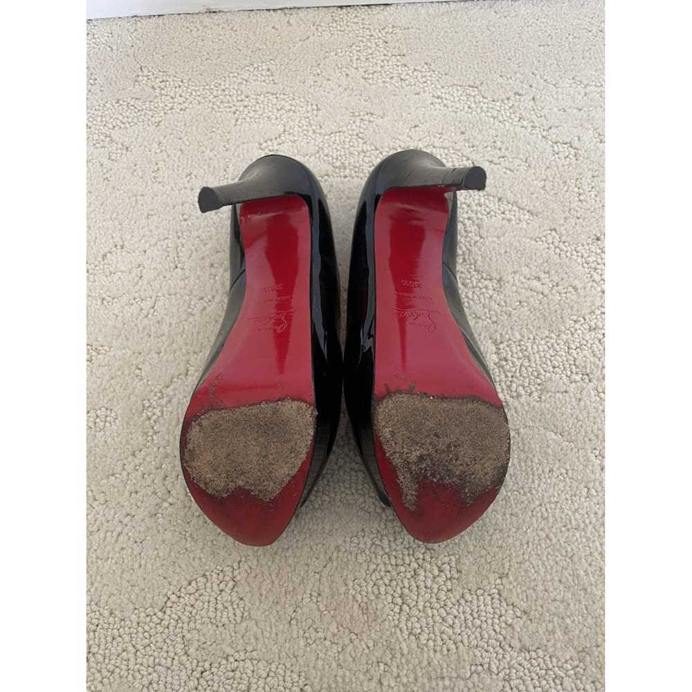 Christian Louboutin Lady Peep patent leather heels - Gem