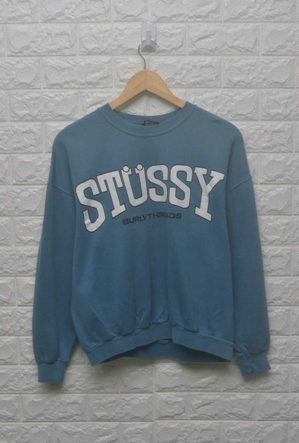 Stussy Vintage 90s Stussy Burly Threads sweatshirt sk… - Gem