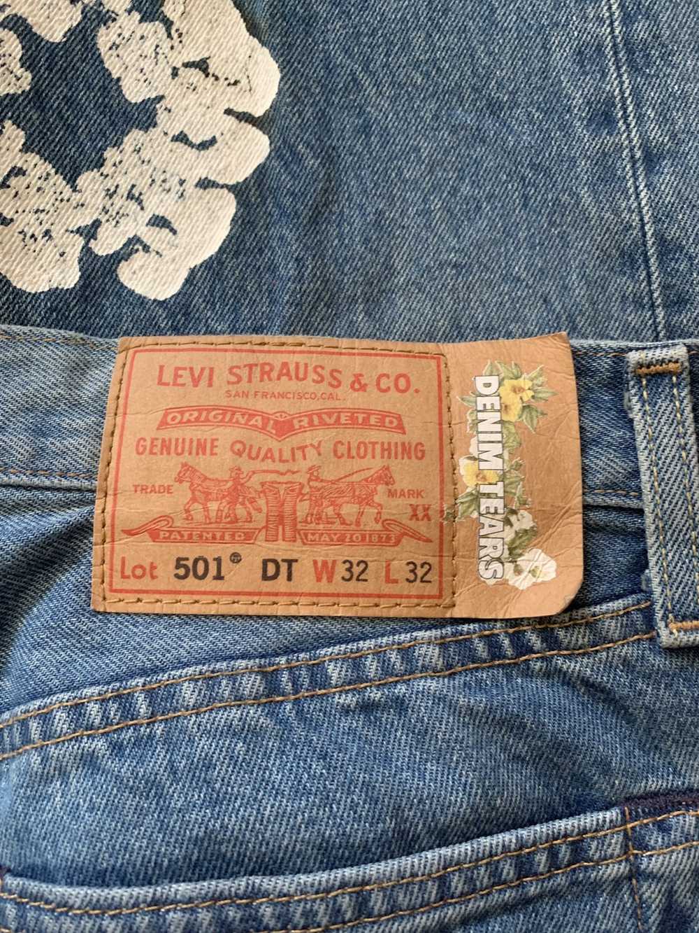 DENIM TEARS × Levi's Denim Tears x Levi’s 501 Light W… - Gem
