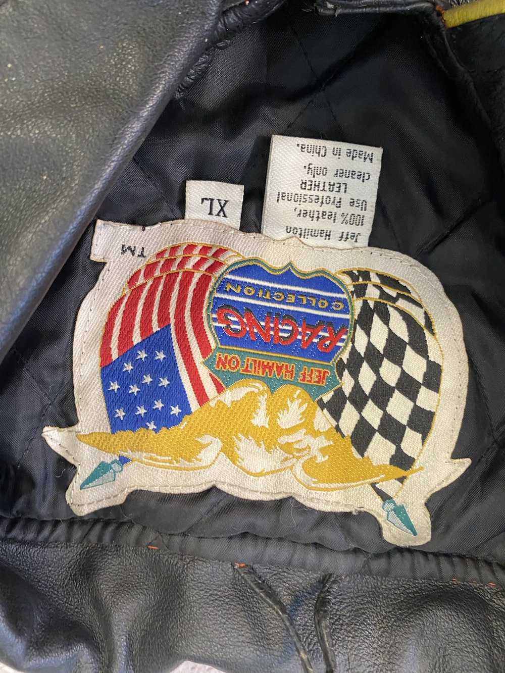 Jeff Hamilton × Leather Jacket × Racing Y2K “Jeff Gor… - Gem