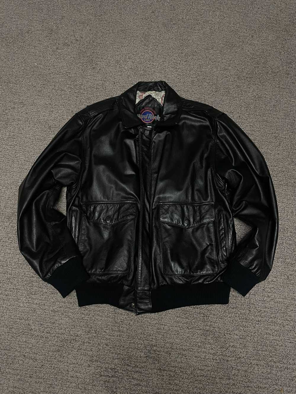 Hard Rock Cafe × Leather Jacket Hard Rock Cafe jacket - Gem