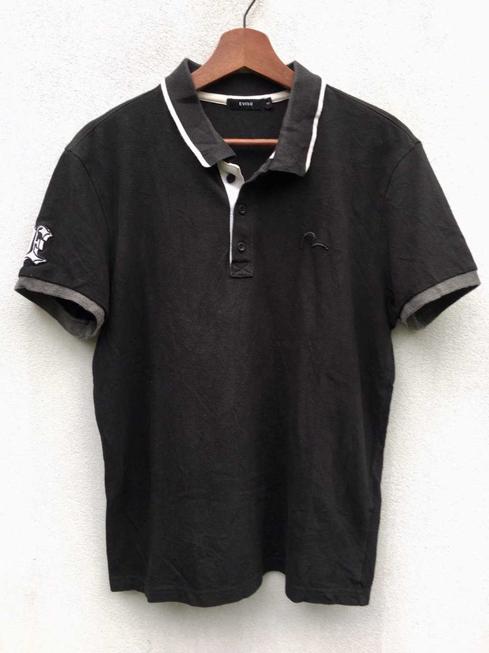 Evisu × Japanese Brand Evisu Collar T Shirt Short Sle… - Gem