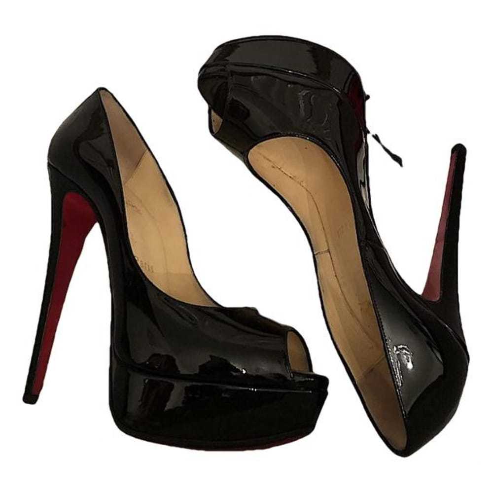 Christian Louboutin Lady Peep patent leather heels - Gem