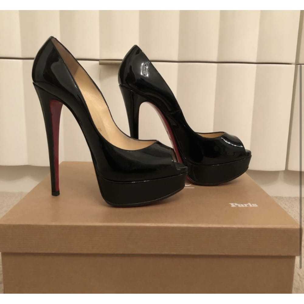 Christian Louboutin Lady Peep patent leather heels - Gem