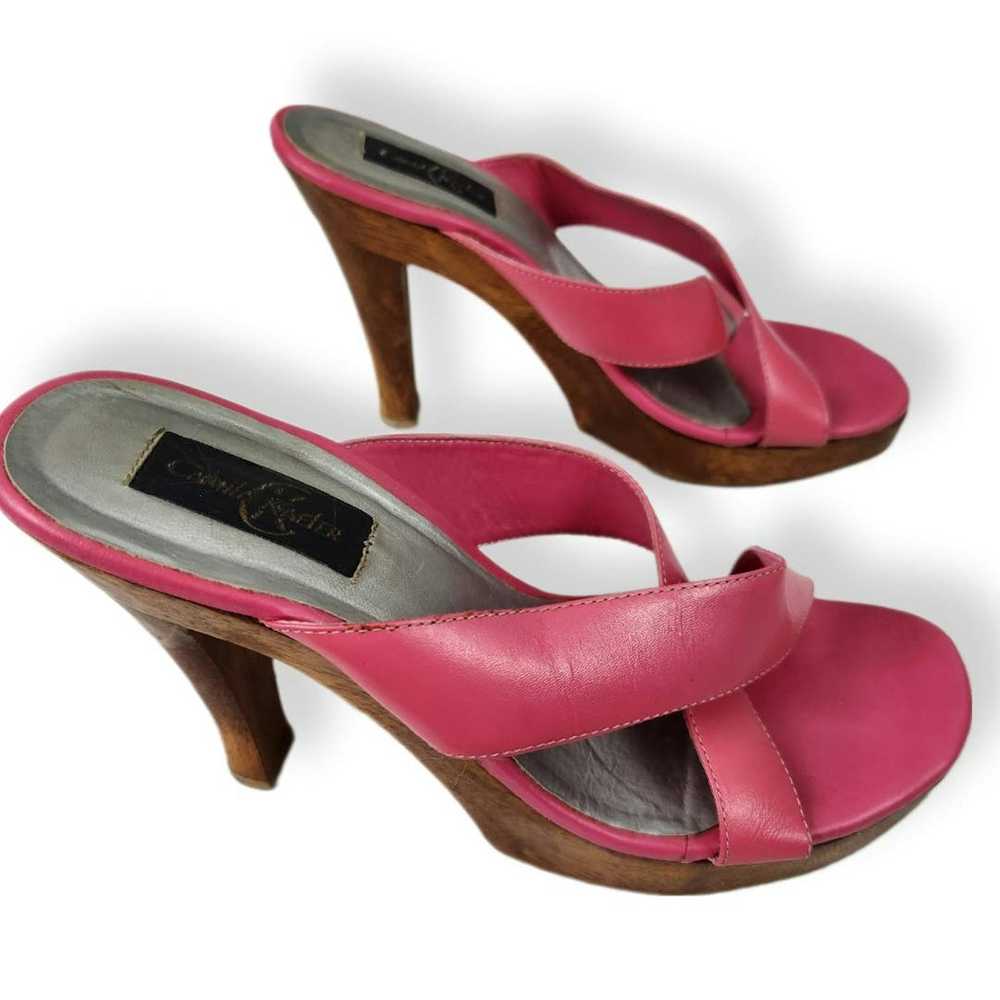 Vintage Vintage 70s Barbie Pink Wooden Heels Gem