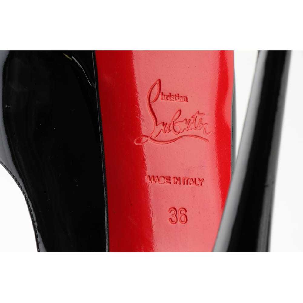 Christian Louboutin Lady Peep patent leather heels - Gem