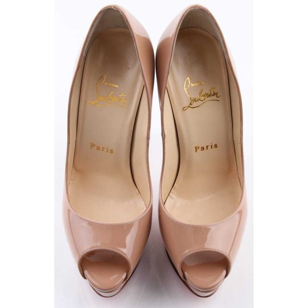 Christian Louboutin Lady Peep patent leather heels - Gem