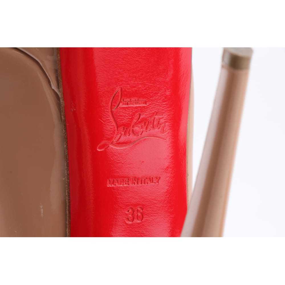 Christian Louboutin Lady Peep patent leather heels - Gem