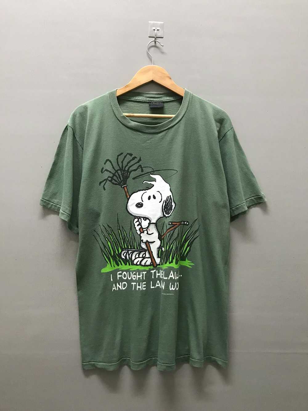 Peanuts × Vintage Vintage 90s Peanuts Snoopy I Fought… - Gem