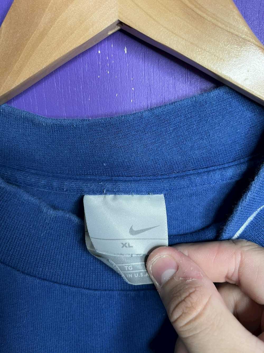 Nike × Vintage Vintage ‘00s Nike swoosh mockneck long… - Gem