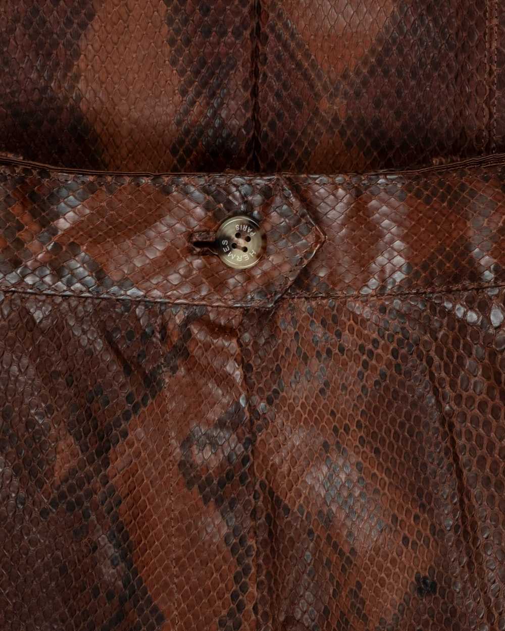 Hermes Sample Python Leather Trousers - Gem