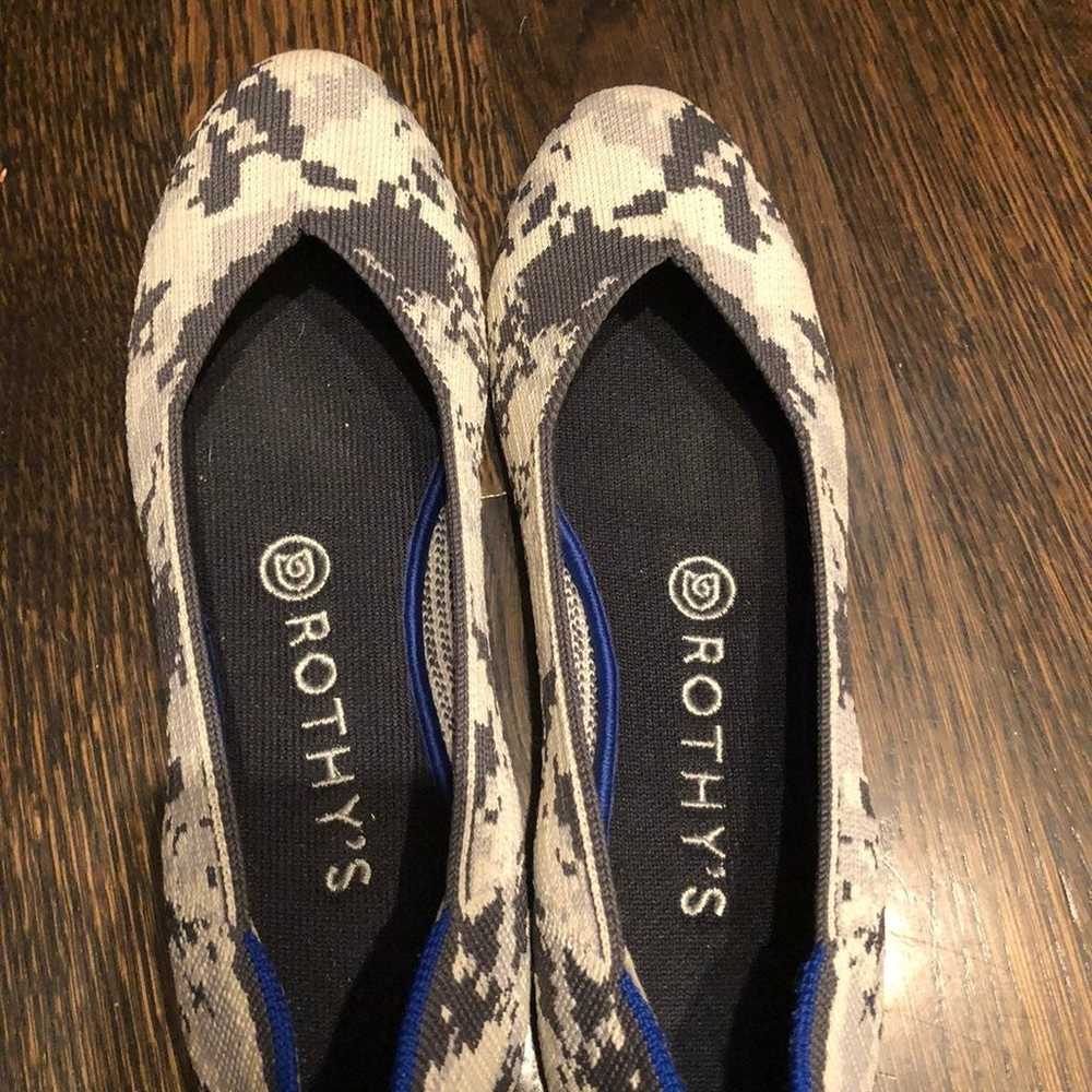 Ash camo white flats from Rothys - Gem
